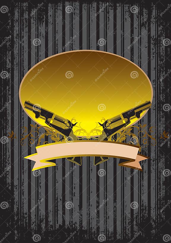 Background with guns stock illustration. Illustration of placard - 8973877