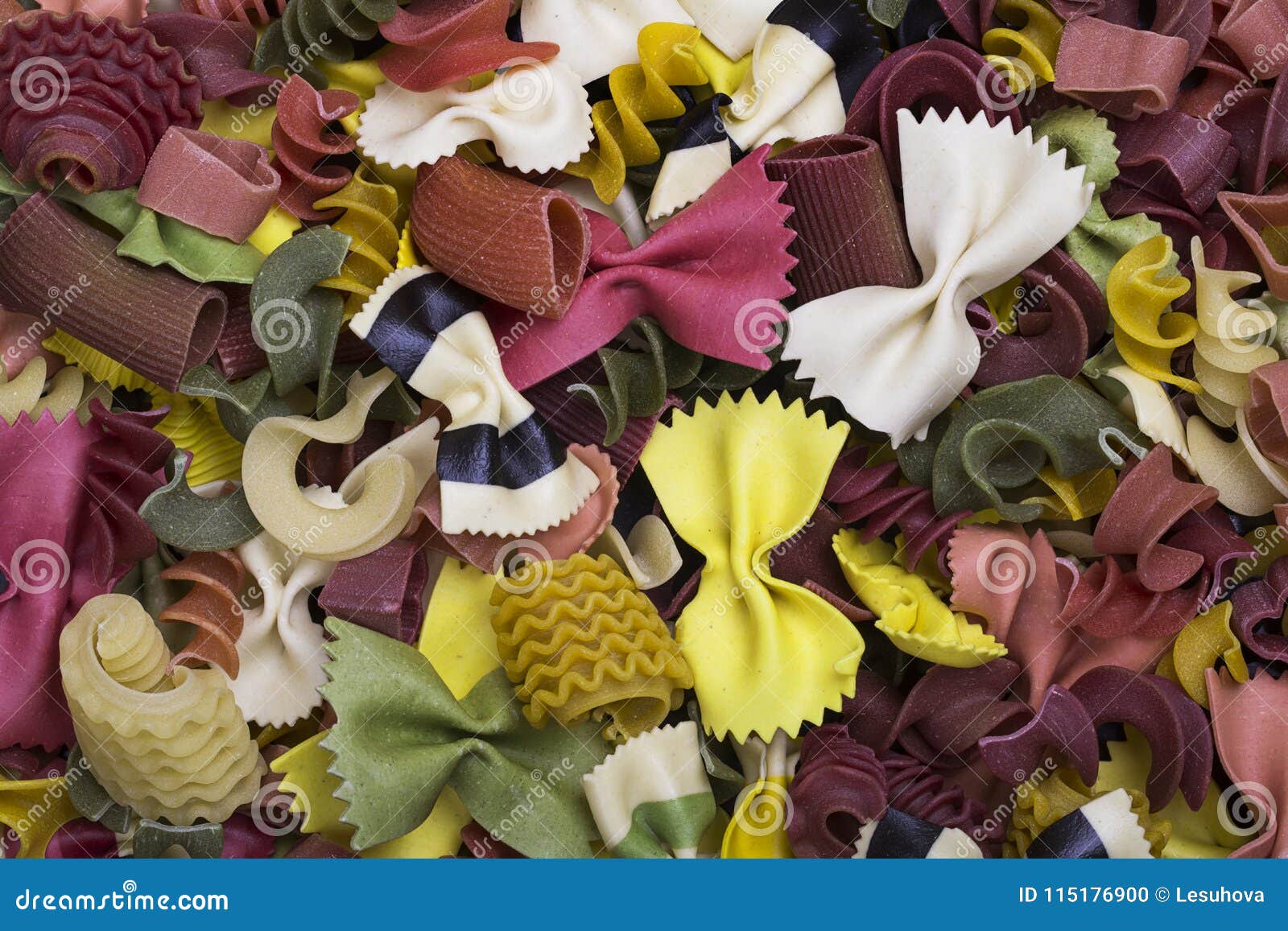 Handmade Multi-colored Paste Stock Photo - Image of diet, colorful ...