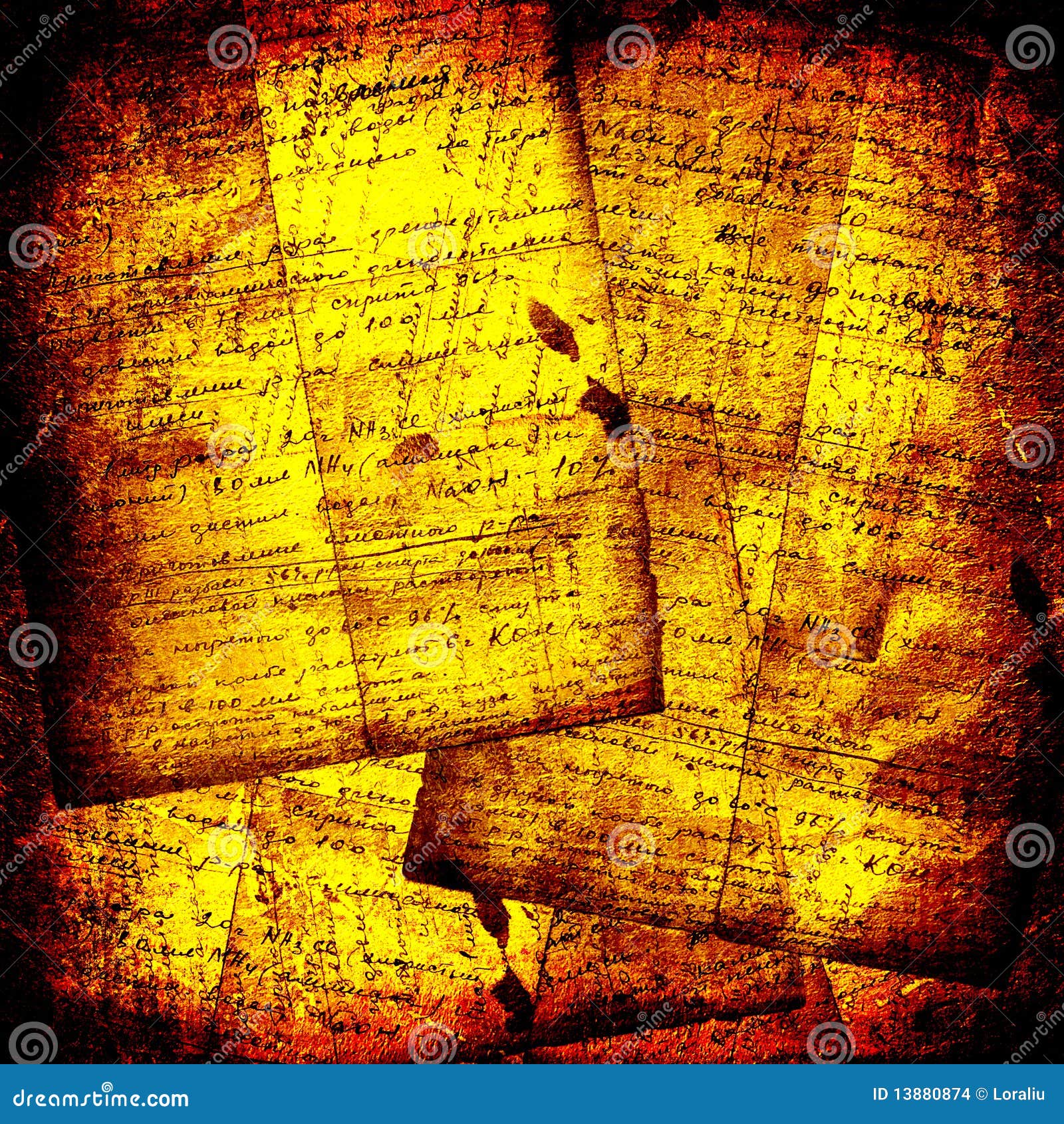 Background with Handwrite Text Stock Illustration - Illustration of ...