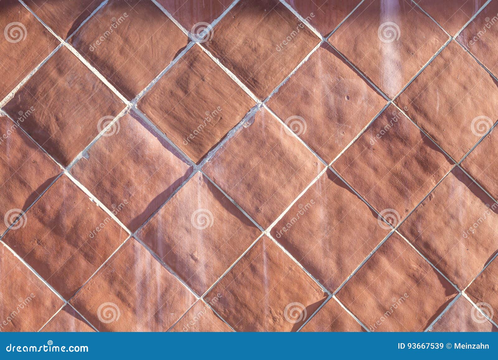 Background of Harmonic Cotto Tiles in Red Stock Image - Image of ...