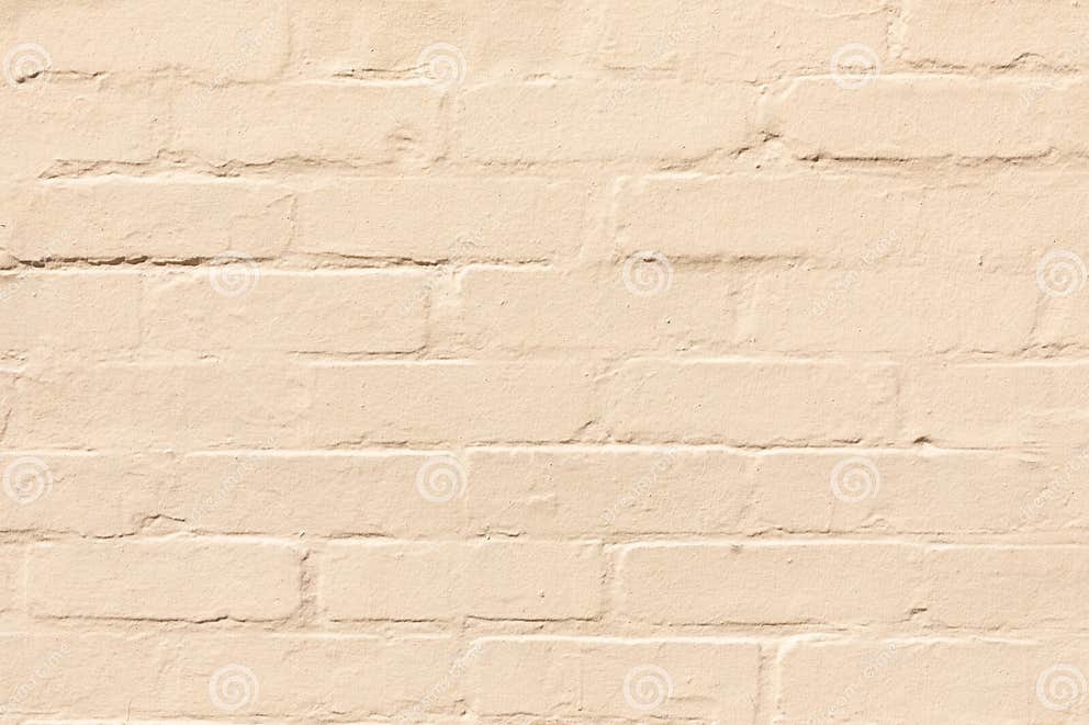 Background of Harmonic Ochre Brick Wall Stock Image - Image of plaster, pattern: 308242553