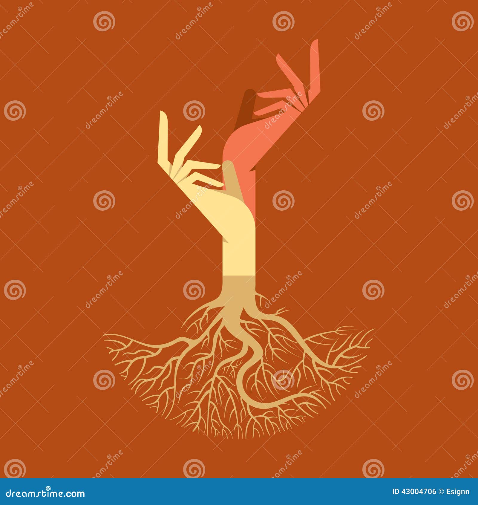 Background Has Hand Tree Roots Stock Illustrations – 5 Background Has ...