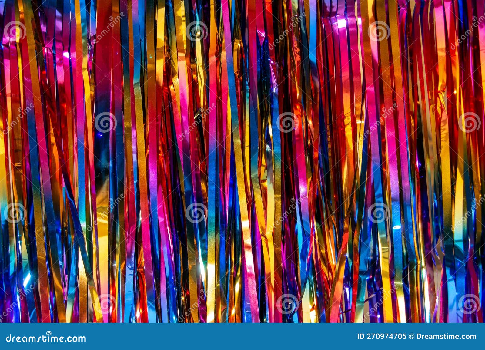 A Background that Has Many Different Colored Streamers on it Stock ...