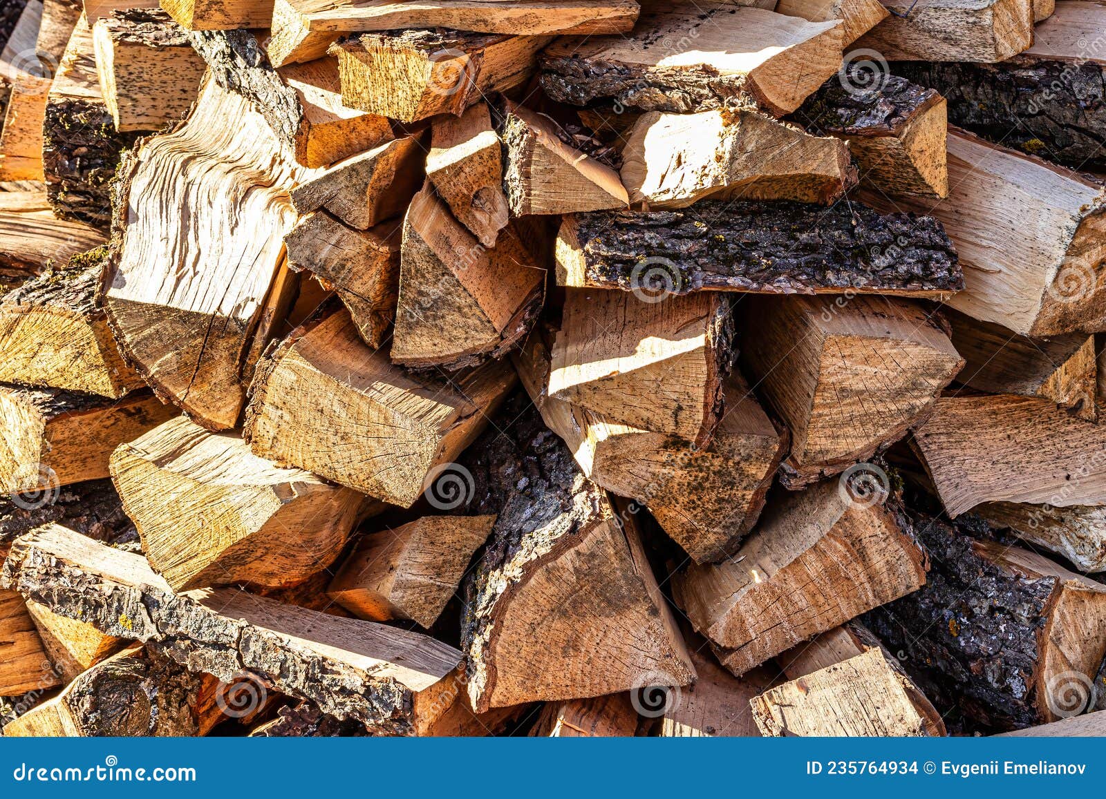 Background of Heap Firewood Stack from Natural Wood Stock Photo - Image ...