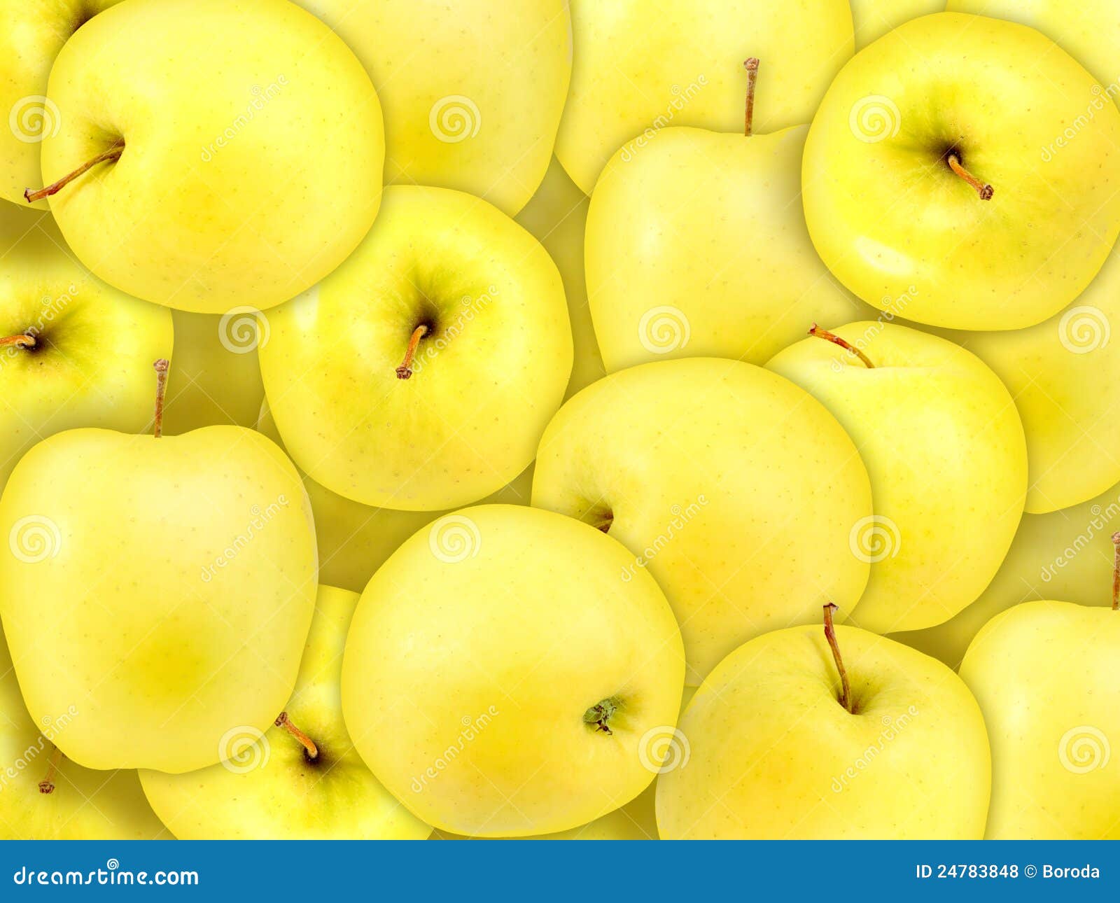 Background of Heap Fresh Yellow Apple Stock Photo - Image of fresh ...