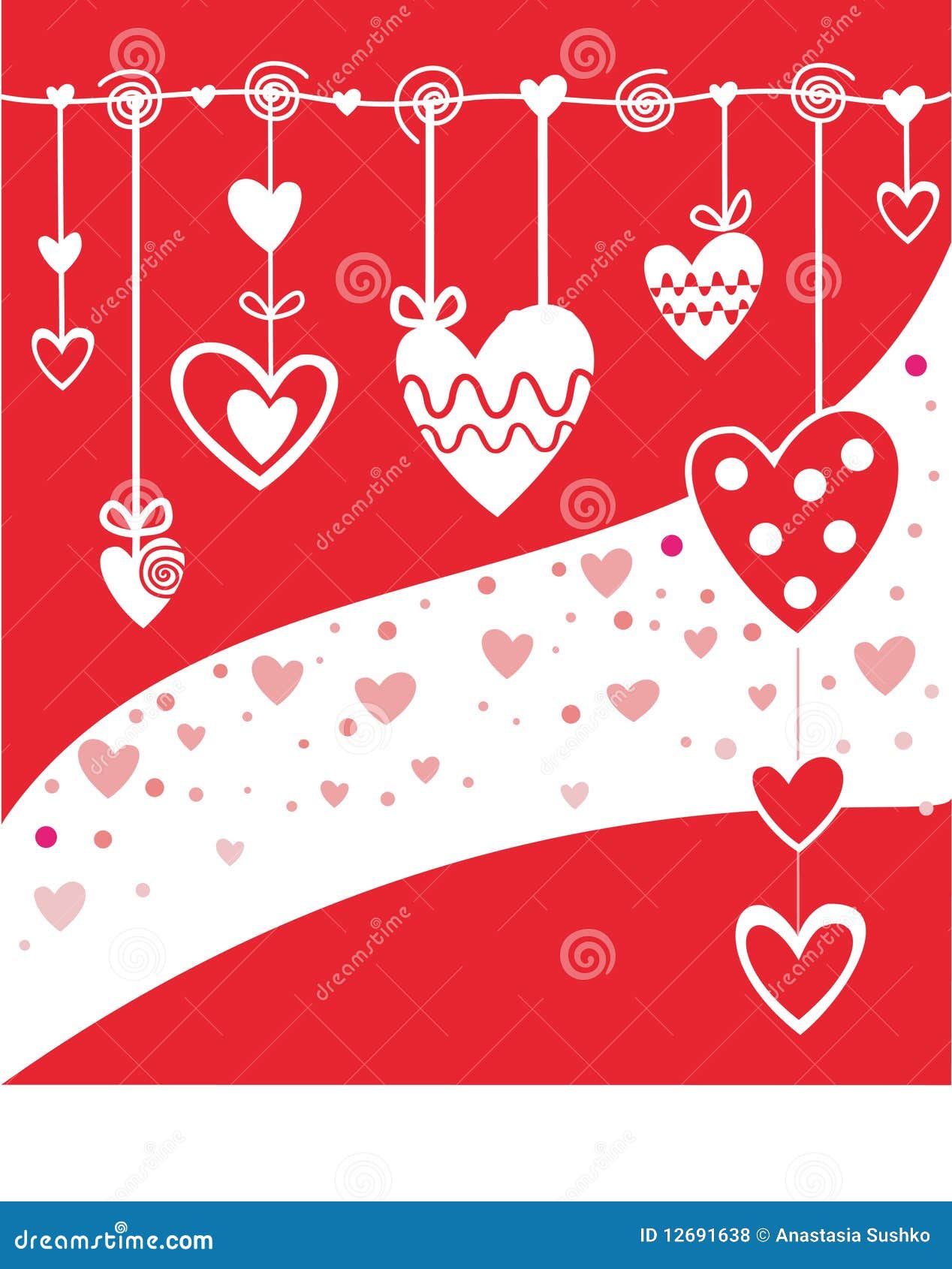 Background with heart stock illustration. Illustration of romance ...