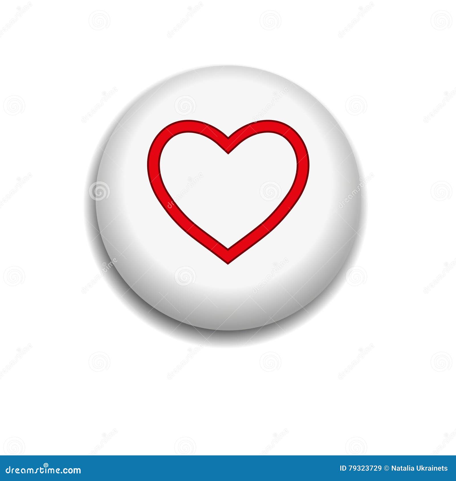 Background with a Heart Button Stock Vector - Illustration of ...