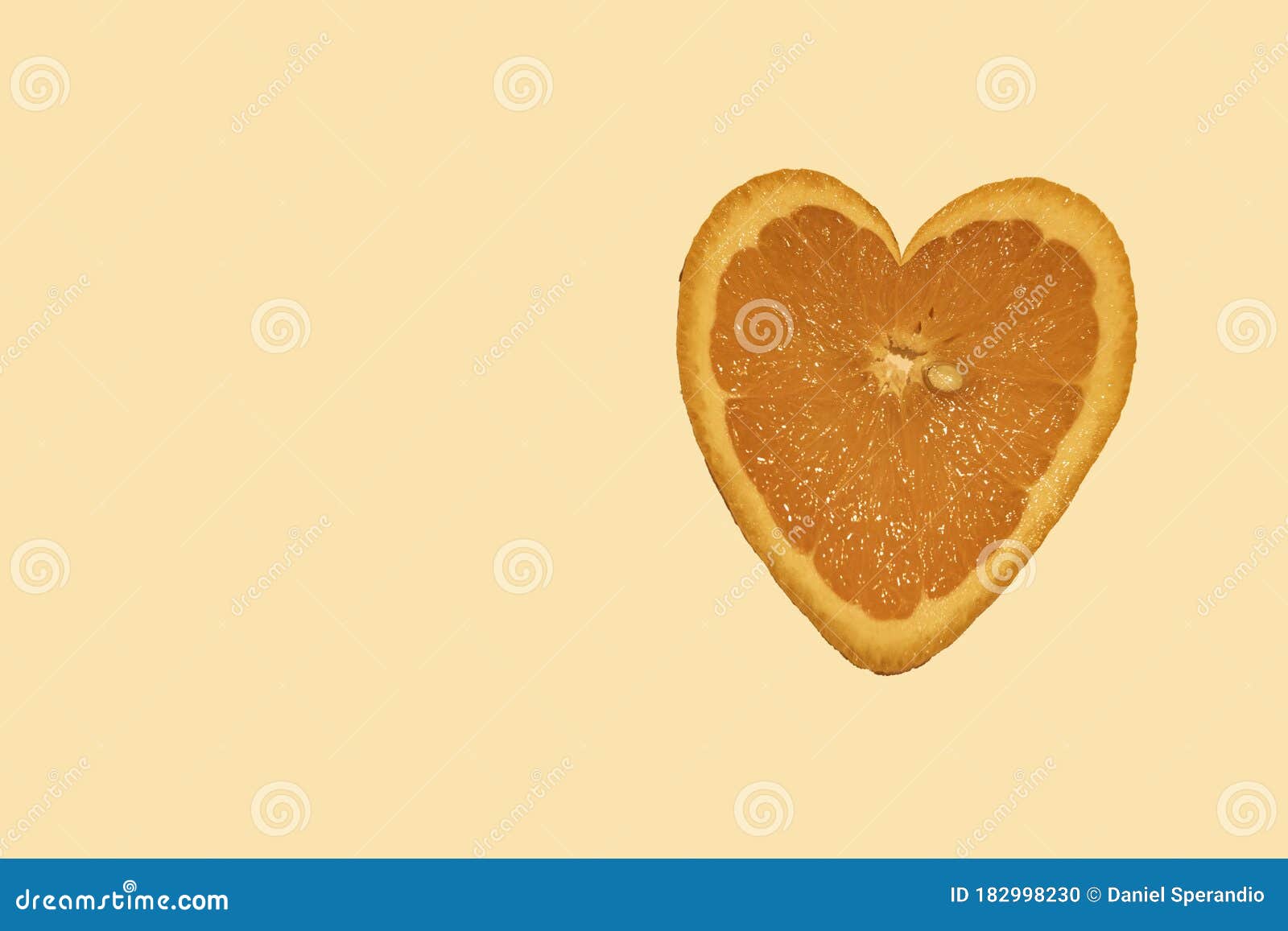 Background with Heart Shaped Orange Stock Photo - Image of green ...
