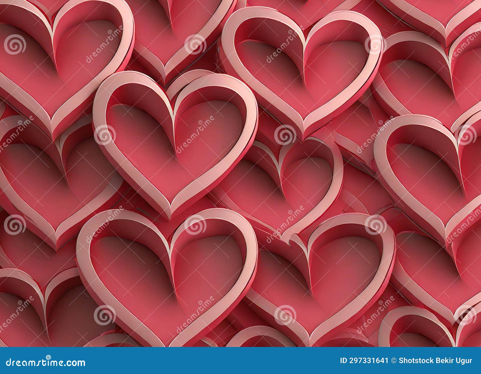 Background of Heartshape Forms Suitable for Valentine or Romantic ...