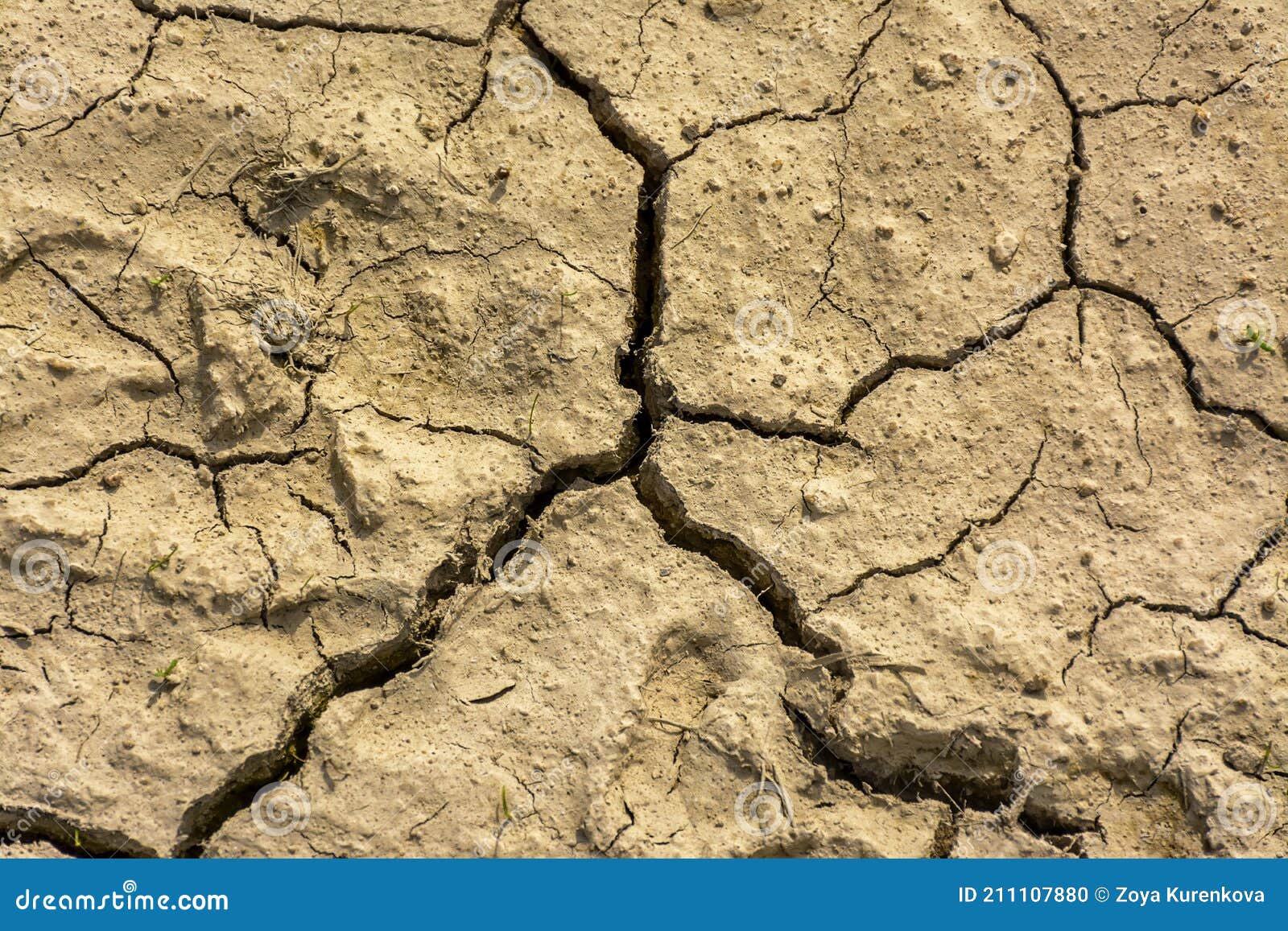 Background of Heat Cracked Clay Soil Stock Photo - Image of abstraction ...