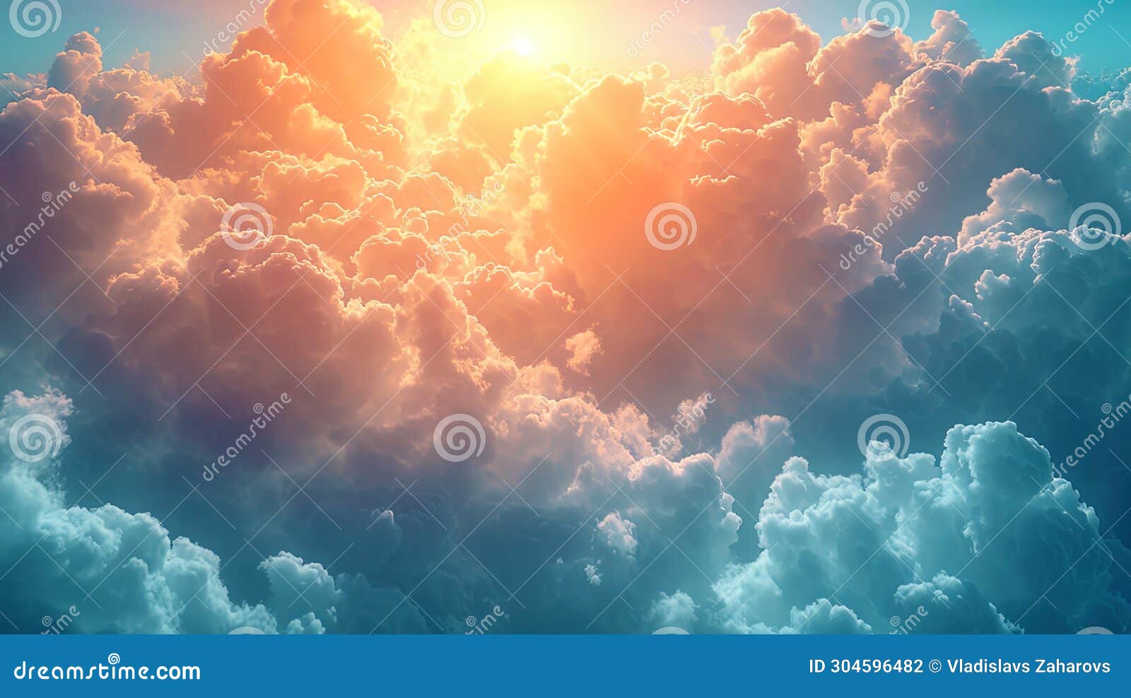 The Background of Heaven, Where Cloud Formations Create Abstract ...