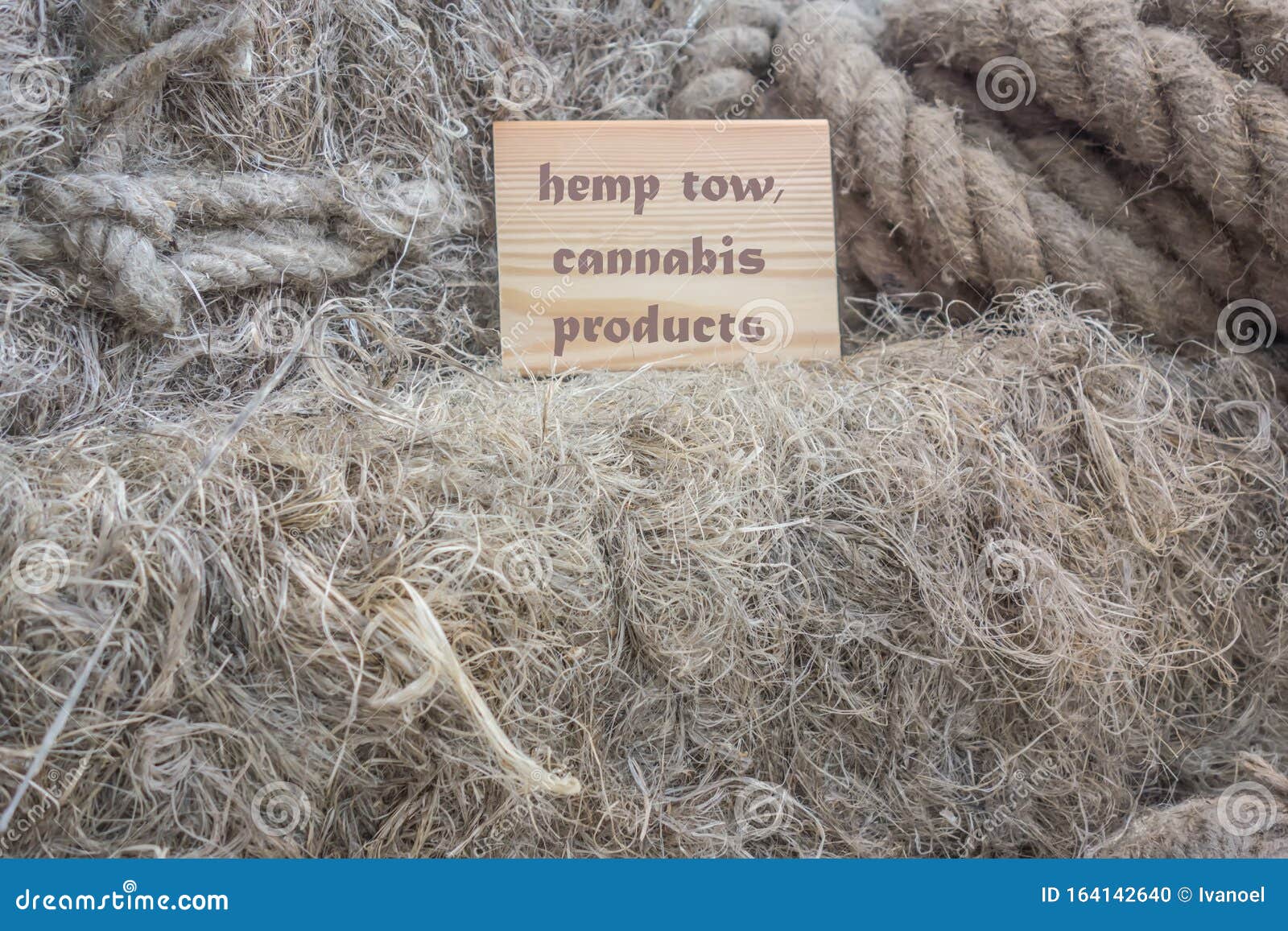 Background from Hemp Products. Ropes Made of Hemp Fiber Stock Photo ...