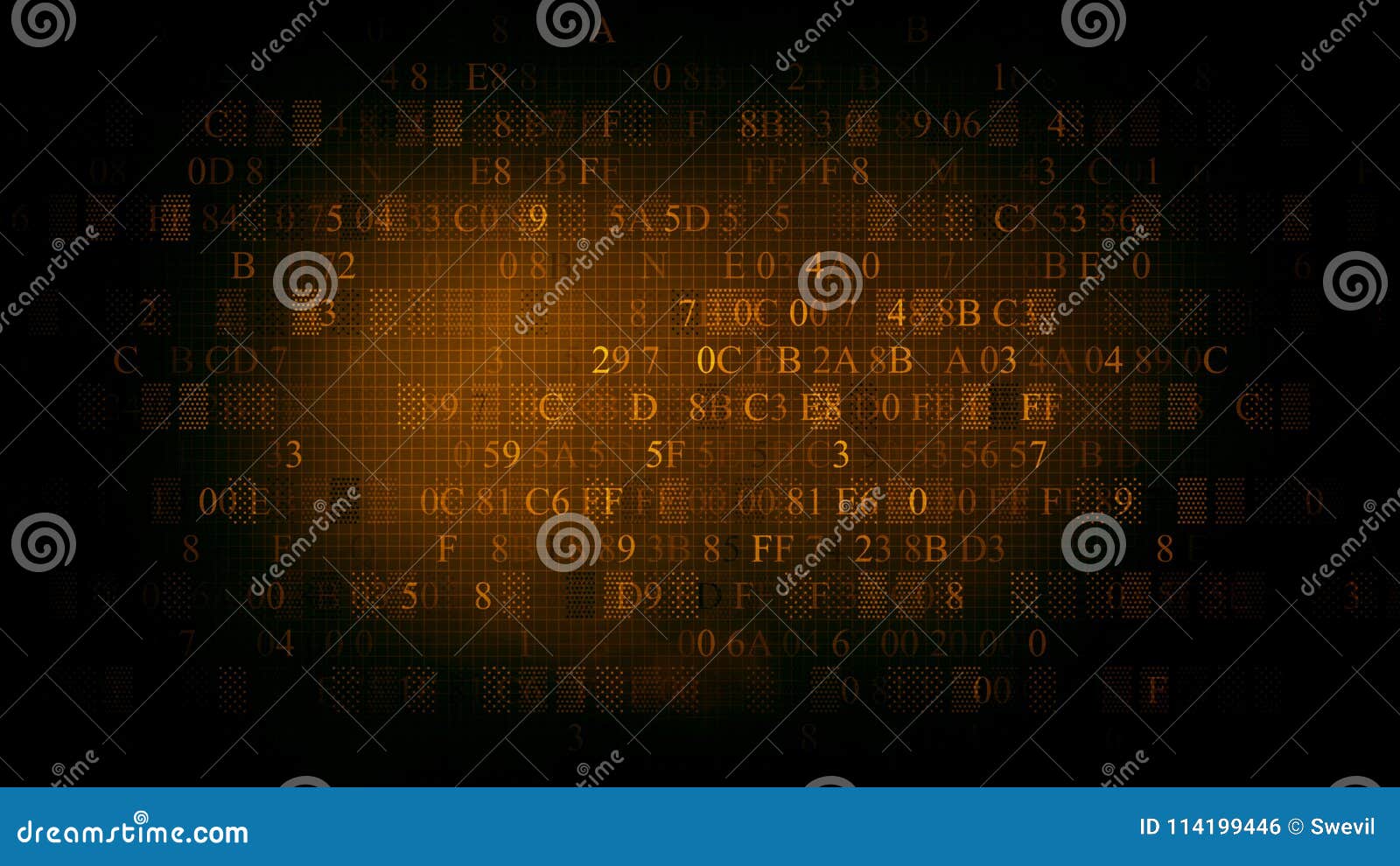 Background of Hexadecimal Code. Background of Brown Color Stock ...