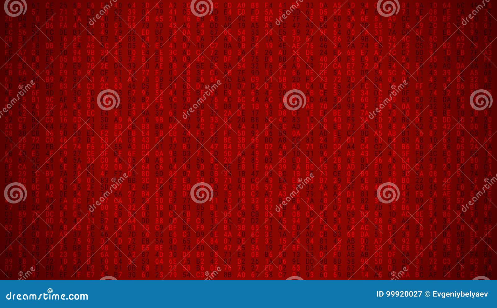 Background Of The Hexadecimal Code Vector Illustration Stock Vector Illustration Of Code