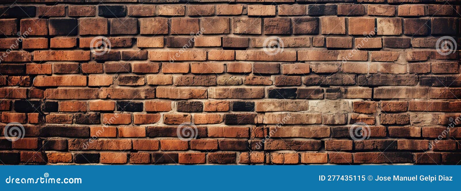 Background Of High-contrast Chiaroscuro Lighting Of A Brick Wall In A ...