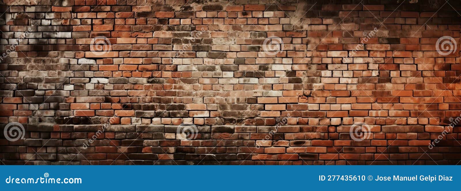Background Of High-contrast Chiaroscuro Lighting Of A Brick Wall In A ...