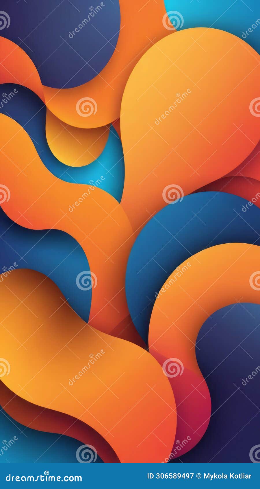 Background from Hollow Shapes and Orange Stock Image - Image of hollow ...