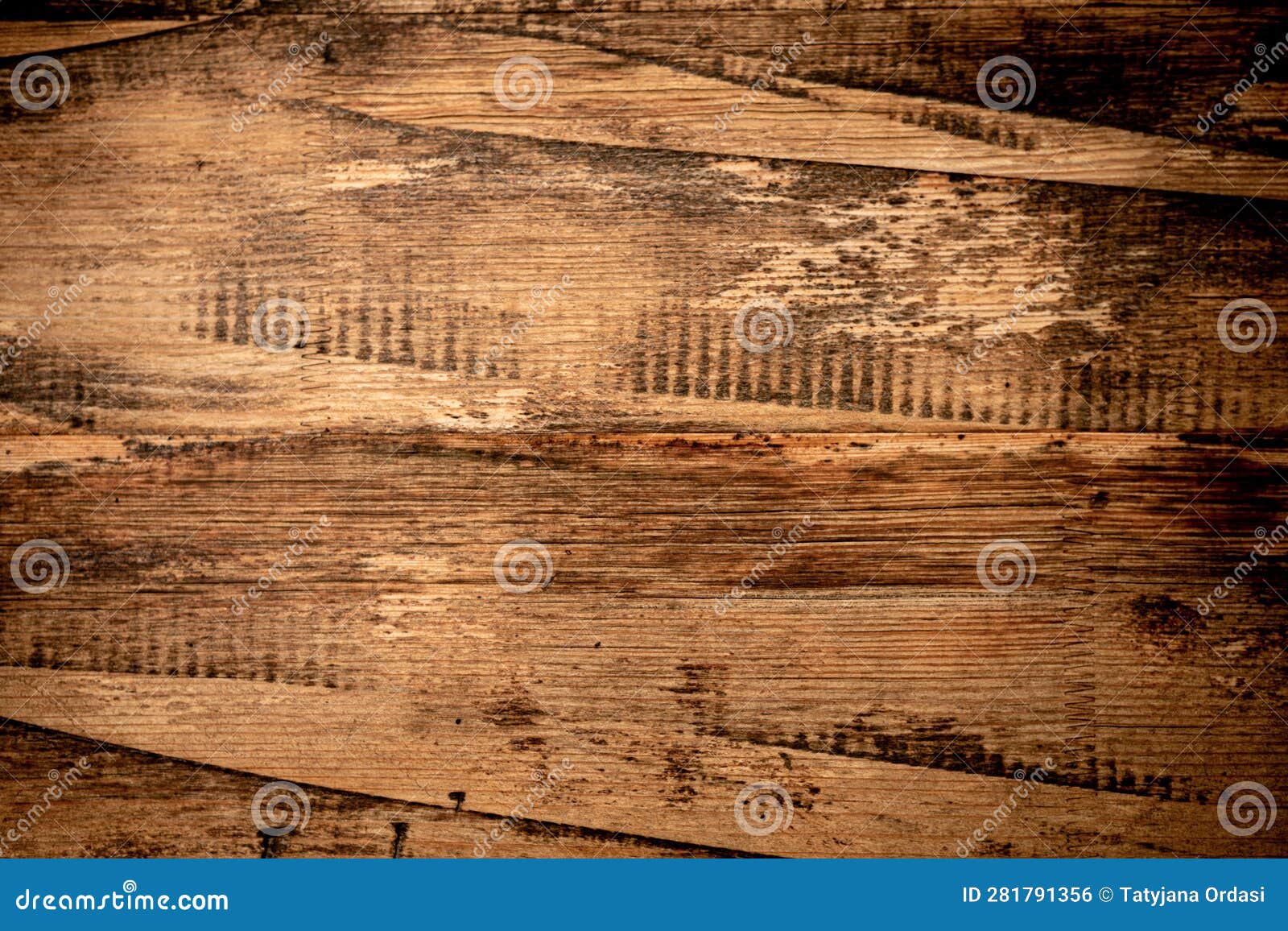 Background. Horizontal Arranged Rustic Brown Weathered Wood Stock Photo ...