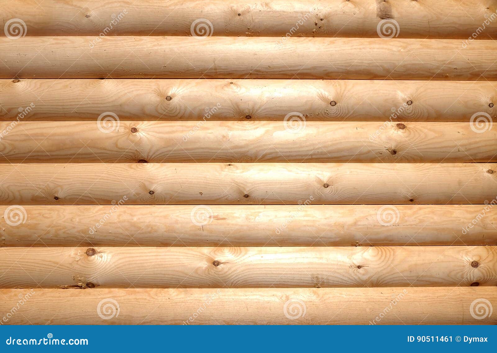 Background of Horizontal Hewed Wooden Logs Stock Image - Image of hewed ...