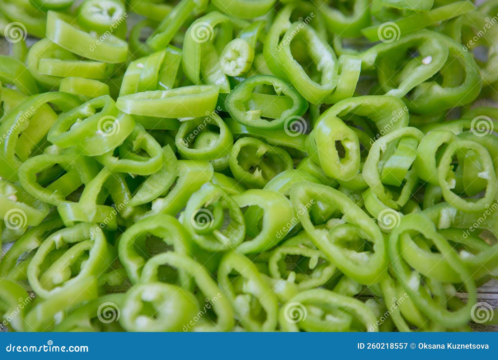 Background of Hot Green Chili Pepper Cut into Pieces Stock Image ...