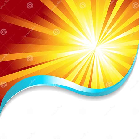 Background with Hot Summer Sun Stock Vector - Illustration of feeling ...