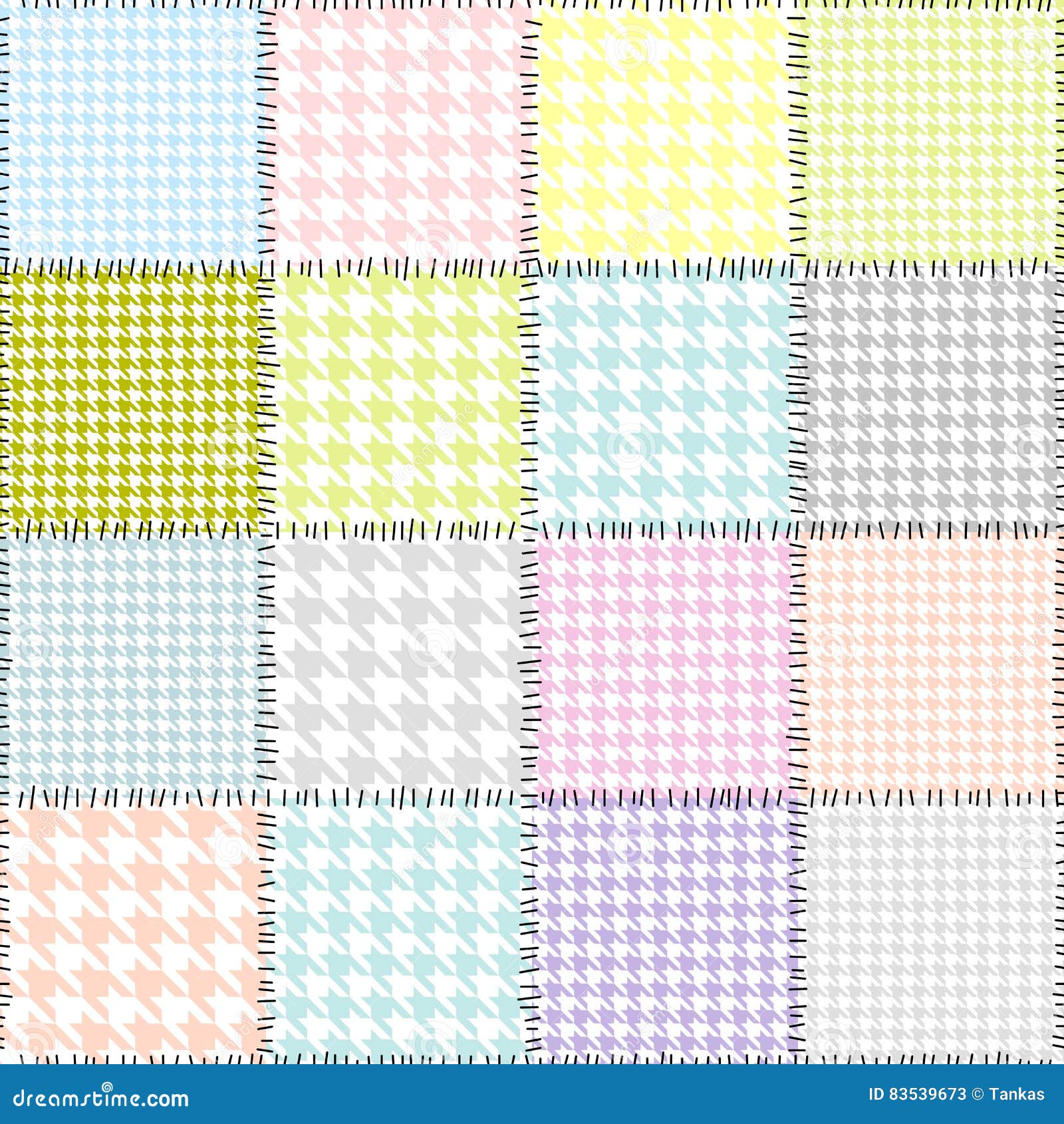 Background with Houndstooth Pattern Stock Vector - Illustration of houndstooth, dogstooth: 83539673