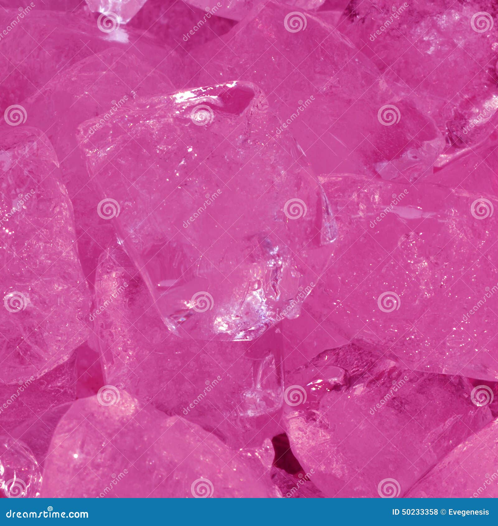 Background with Ice Cubes in Pink Light Stock Photo - Image of ...