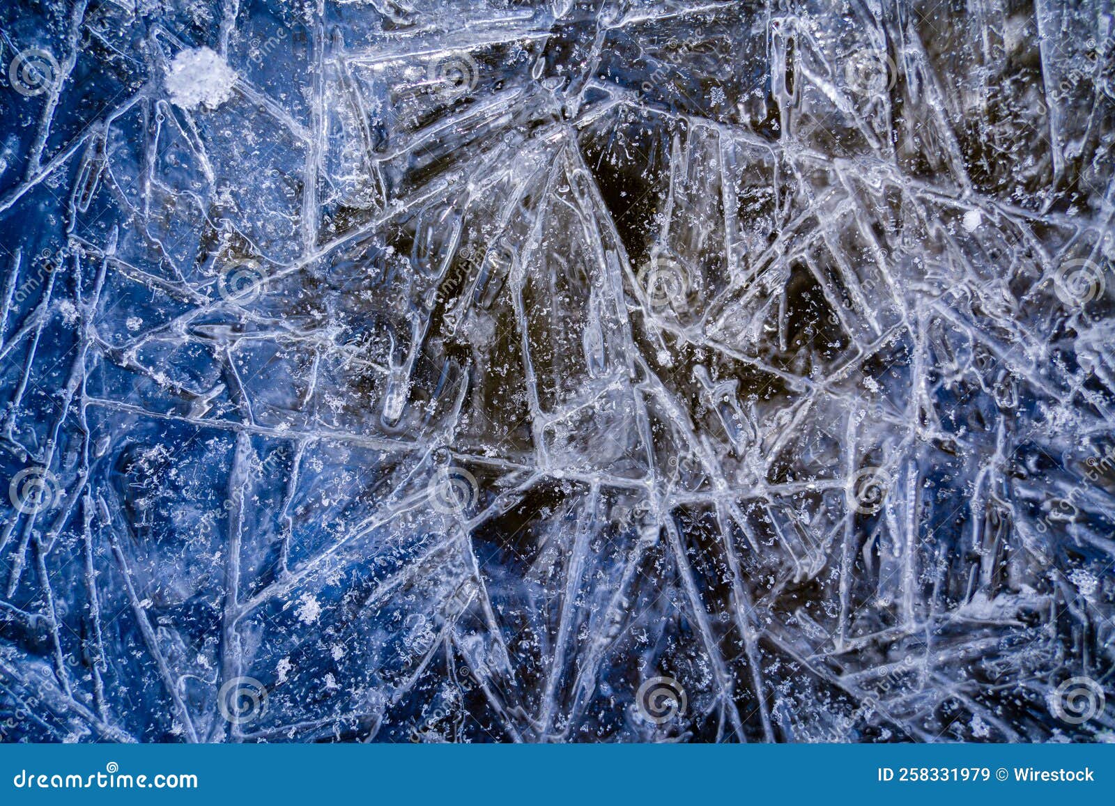 Background of Ice Shapes in the River. Stock Image - Image of ...