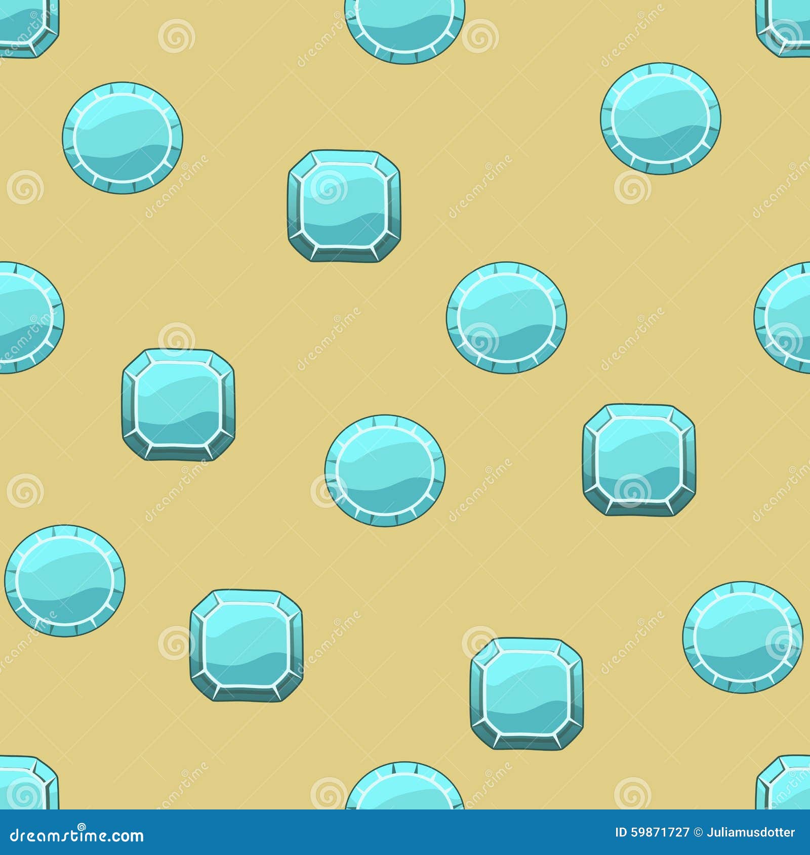 Background with Ice Square and Round Stones Stock Vector - Illustration ...