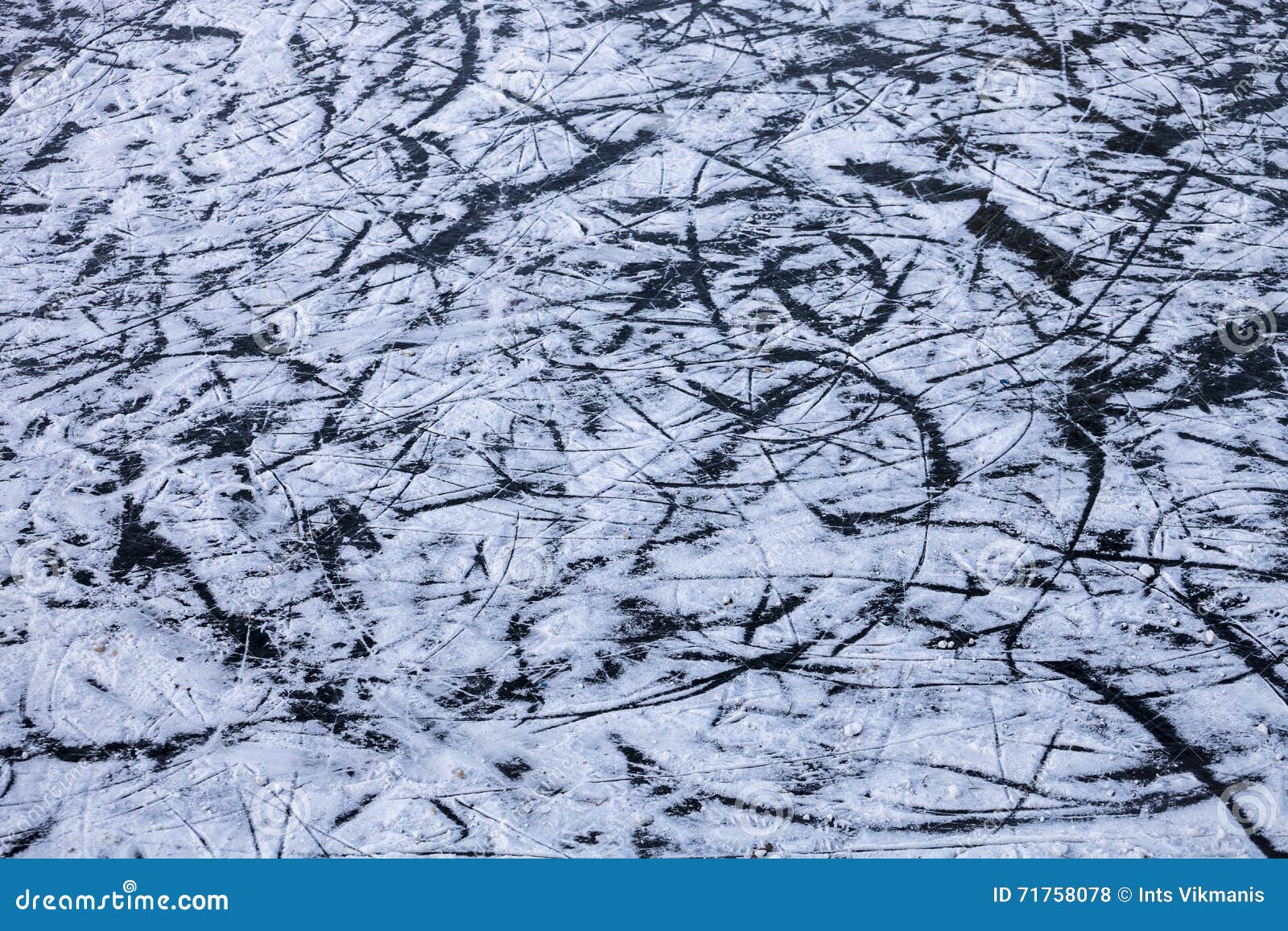 Background of Ice Surface with Skates Scratches Stock Photo - Image of ...