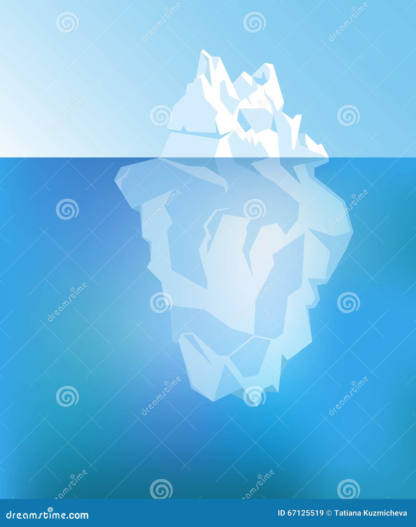 Background with Iceberg. Vector Stock Vector - Illustration of concept ...