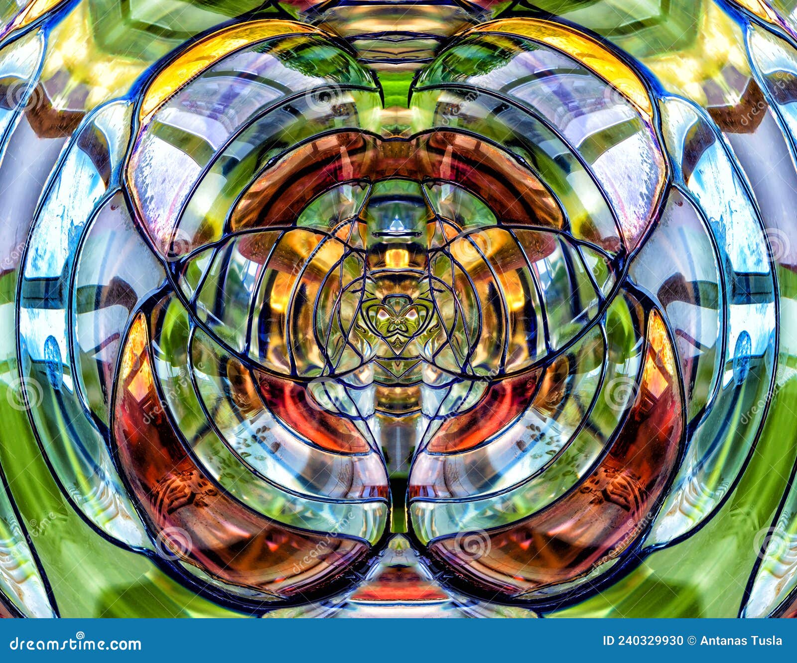 Background Illustration of Colored Glass in Various Shapes Stock ...