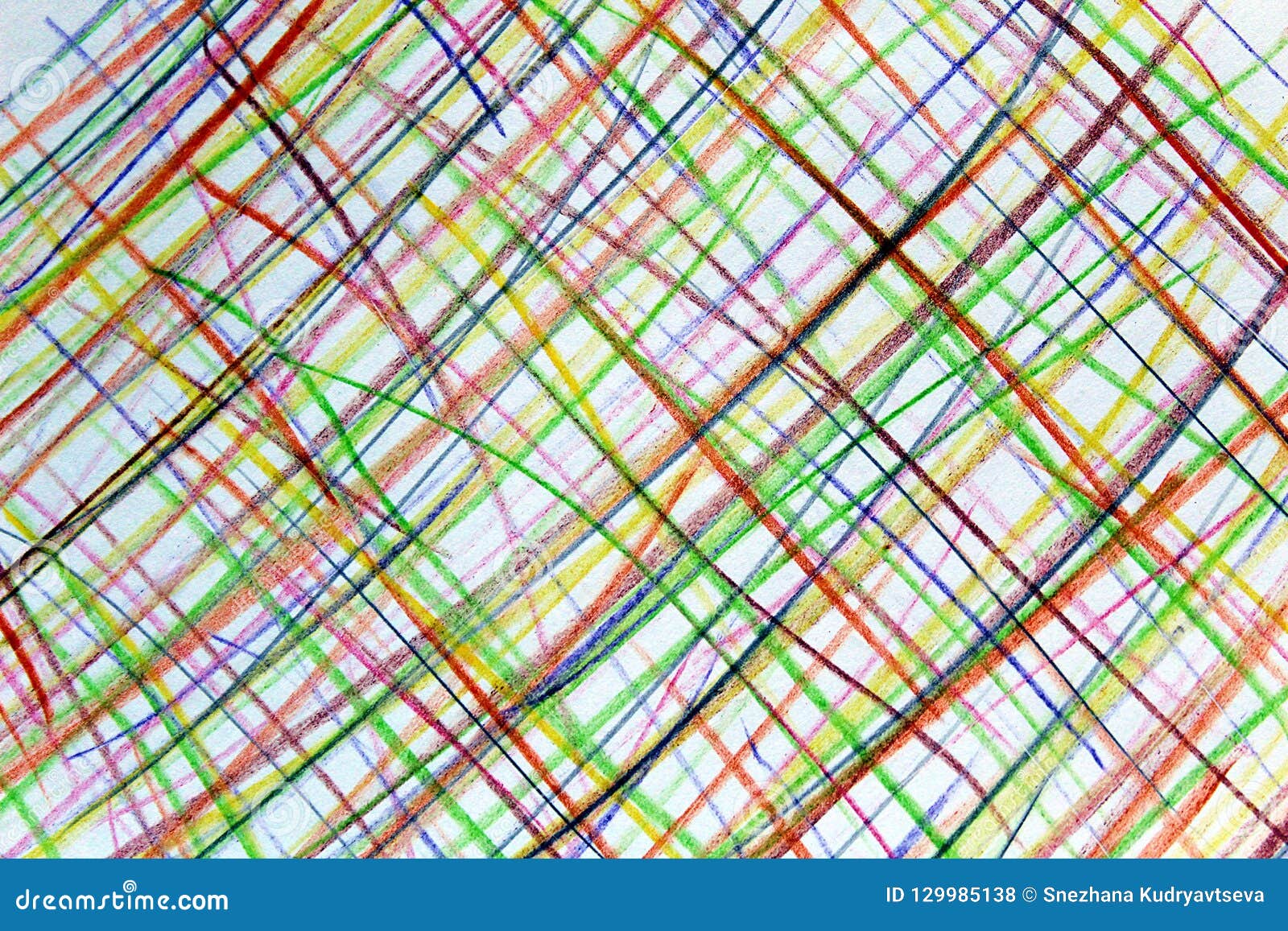 Square Drawn in Different Color Diagonal Pencil Stock Photo - Image of ...