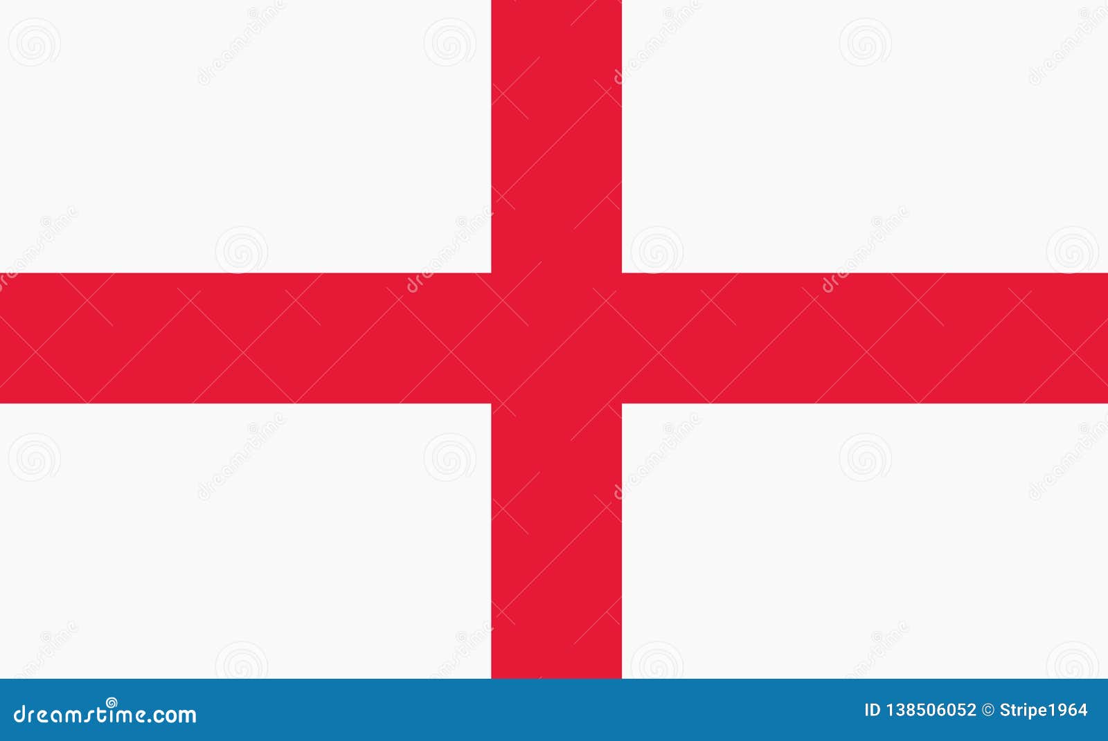 Map Of England, UK With St. George`s Cross Flag. The British Flag Is ...