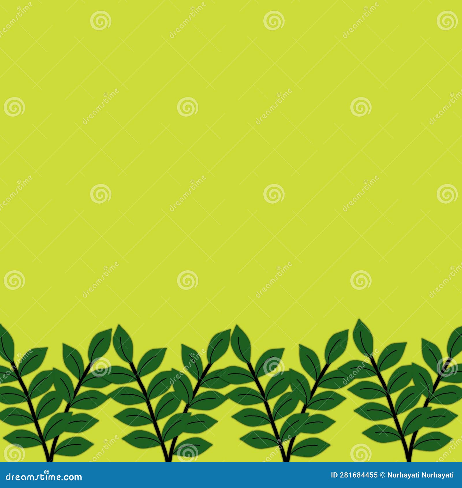 Background Illustration with Light Green Color Decorated with Small ...