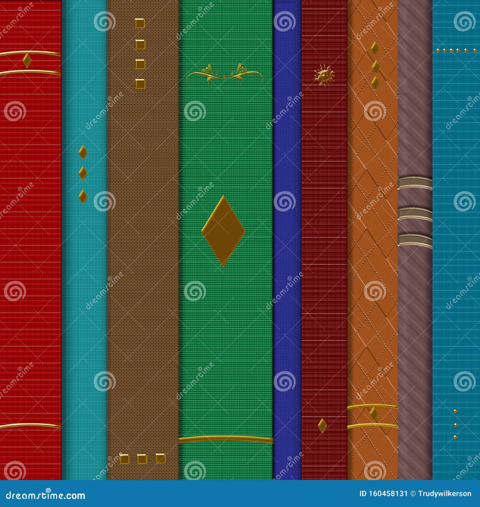 Stack of Colorful Library Books Background/Illustration, Available ...