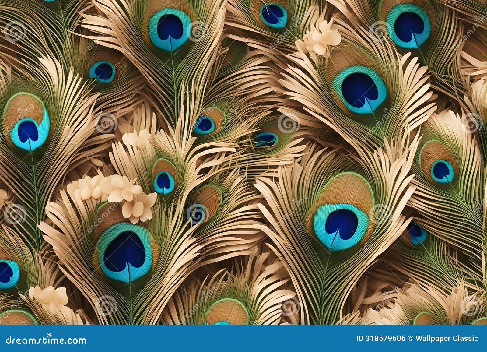 Background Illustration Vector Feathers Peacock Pattern Ai Generator ...