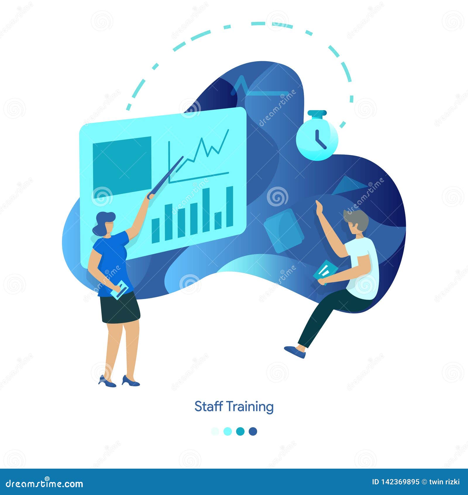 Background Illustrations of Staff Training Stock Vector - Illustration ...