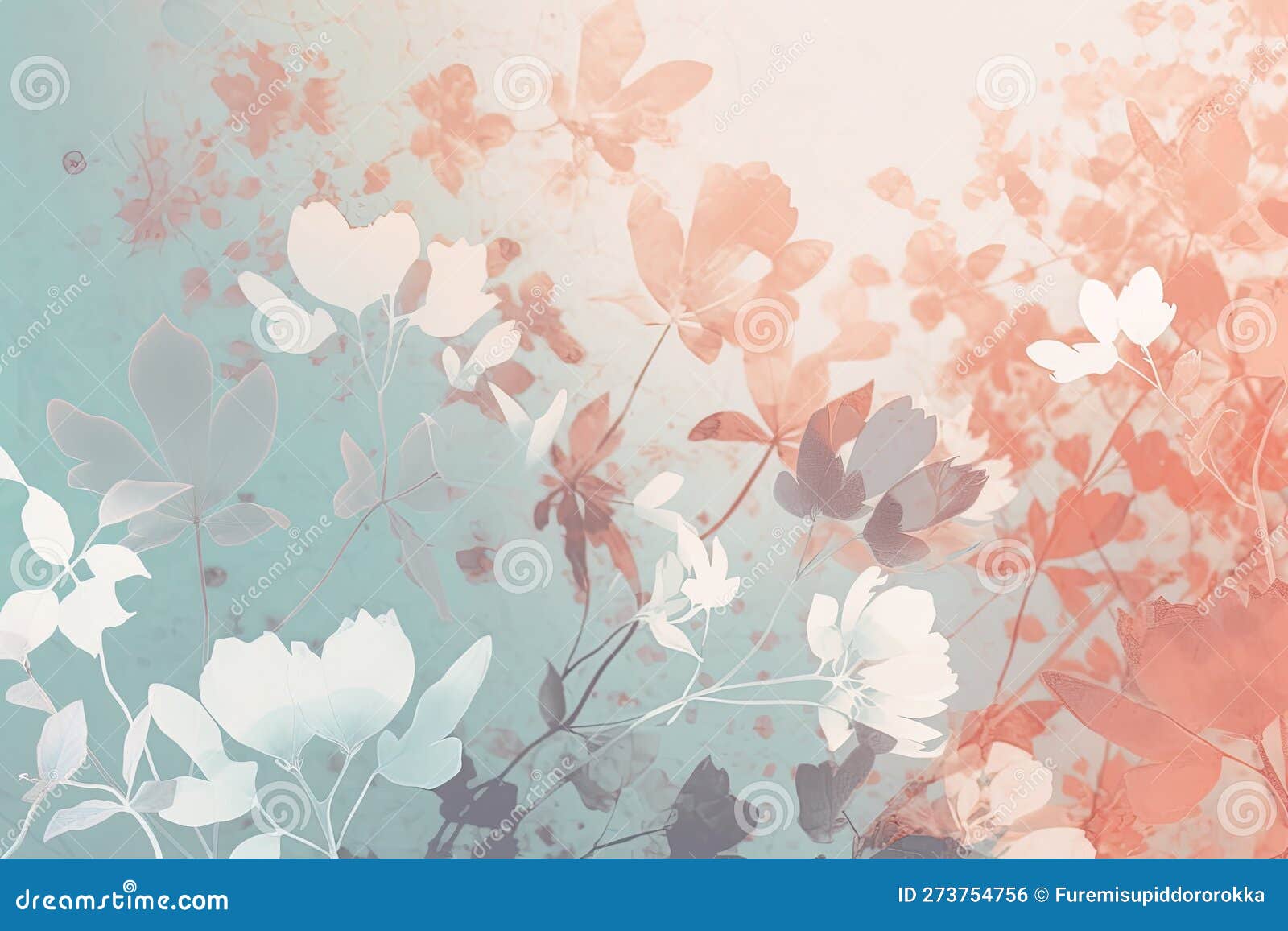 Background Image with Abstract Flowers a Soft Color Palette for a ...