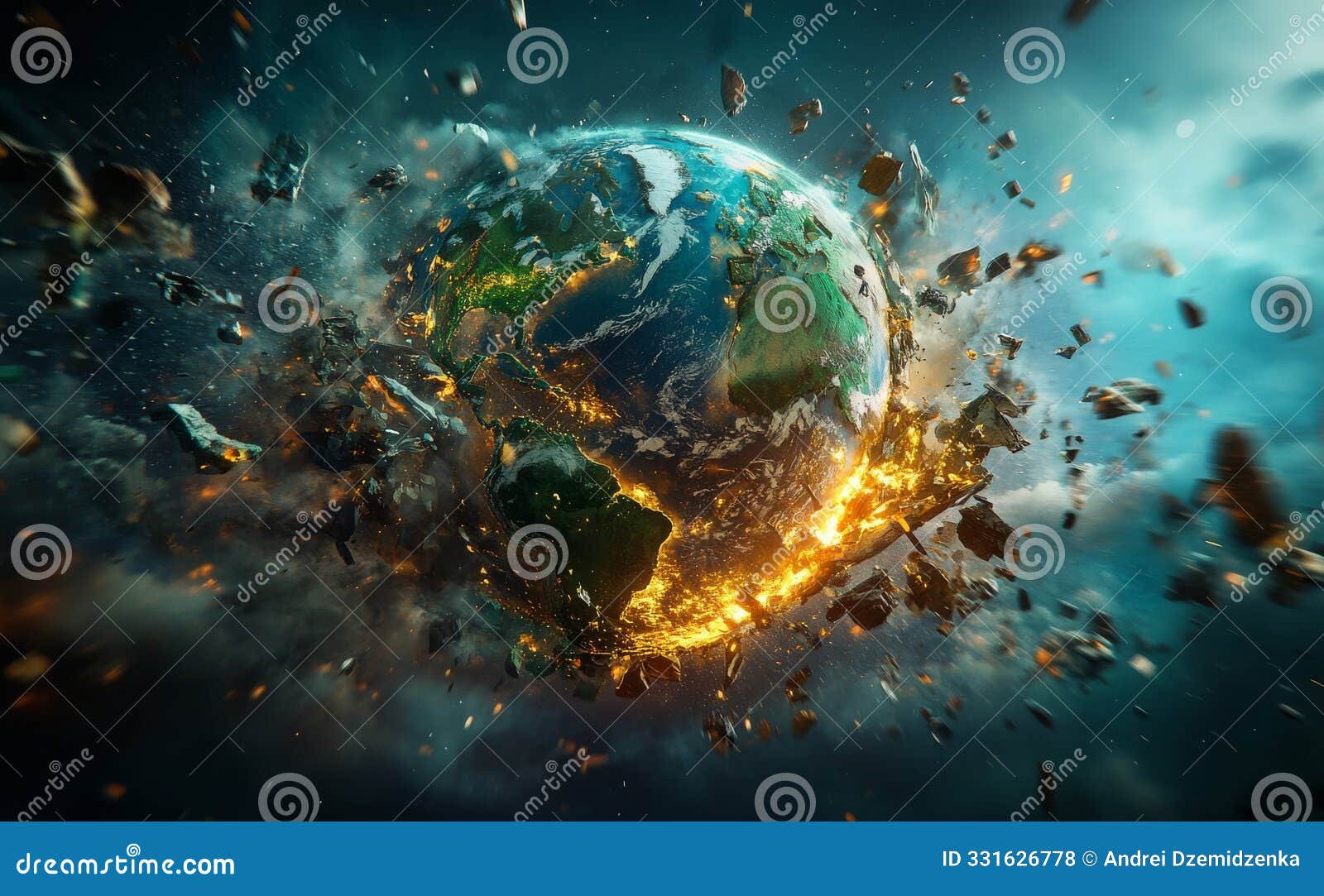 Background Image of Apocalyptic Images - Earth Exploding, Armageddon ...