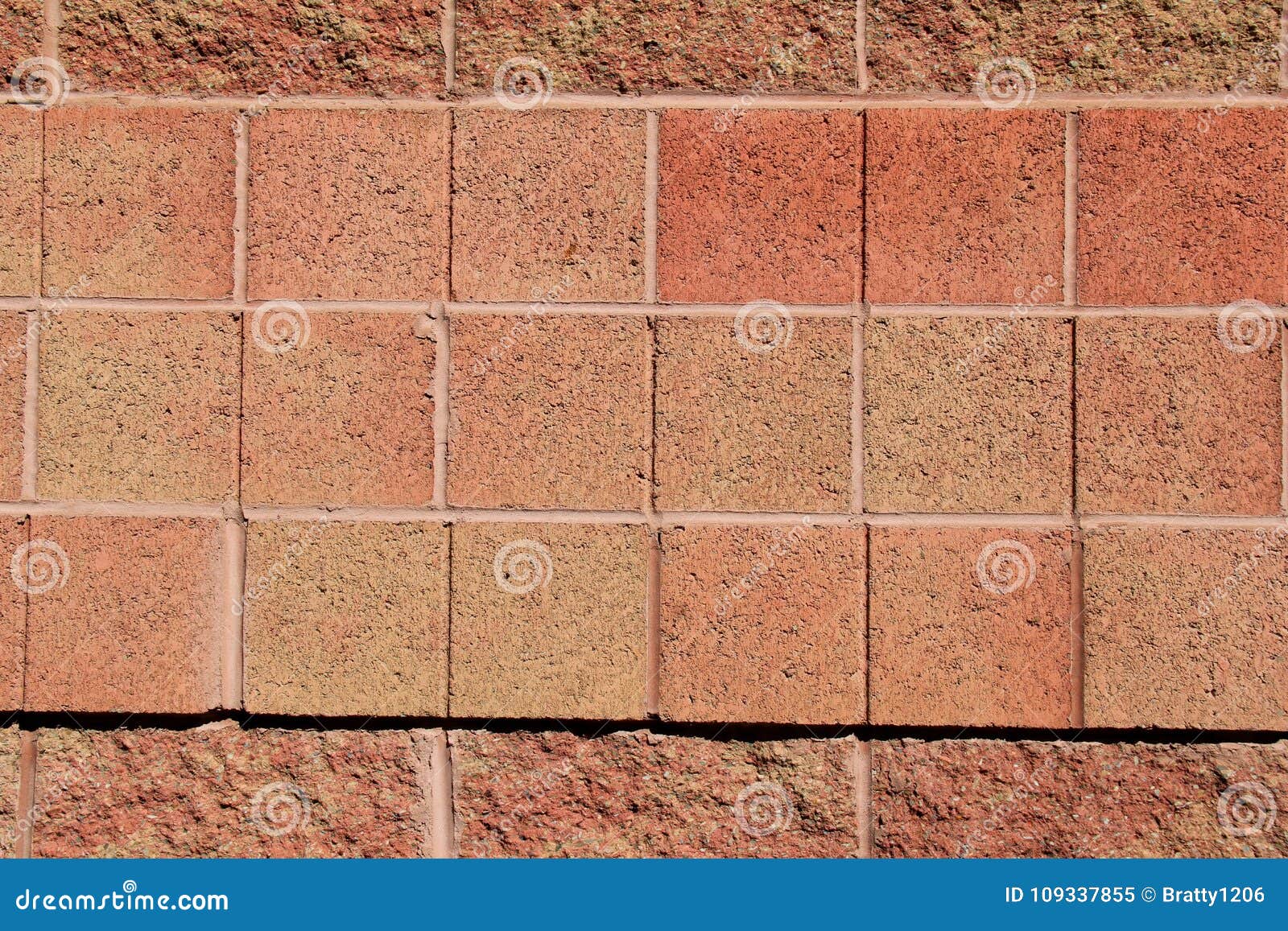 Background Image of Brick Wall in the Color of Warm Coral Stock Image ...