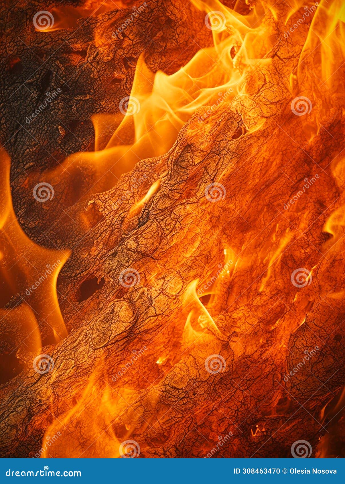 Background Image of a Bright Burning Fire Stock Illustration ...