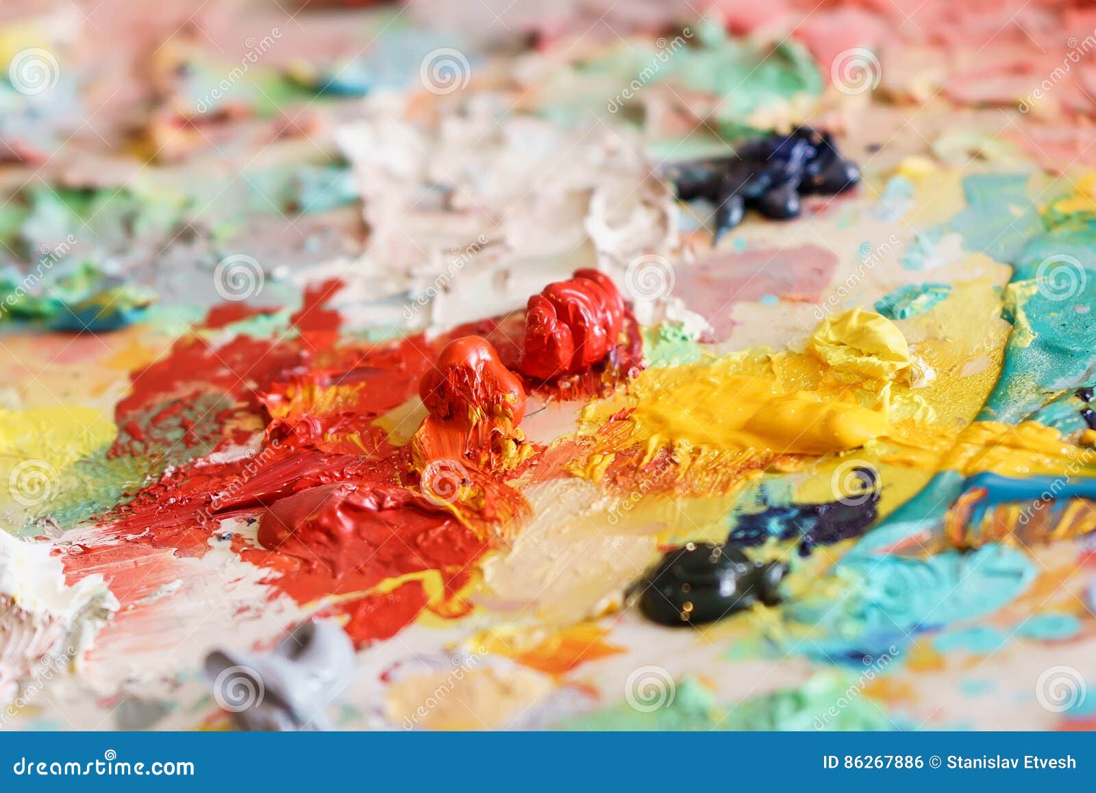 Background Image of Bright Oil-paint Palette Stock Photo - Image of ...