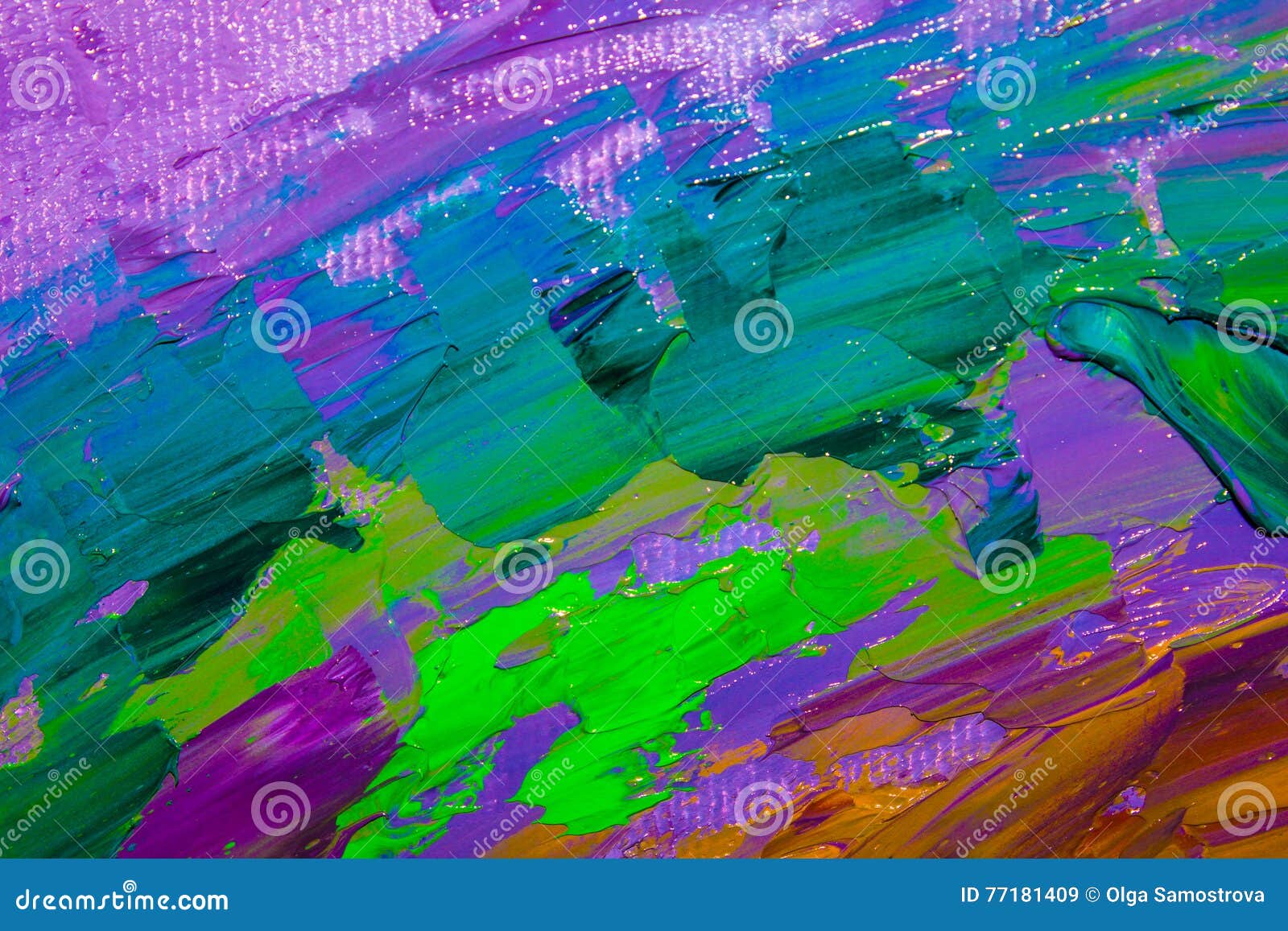 Background Image of Bright Oil-paint Palette Closeup. Background. Stock ...
