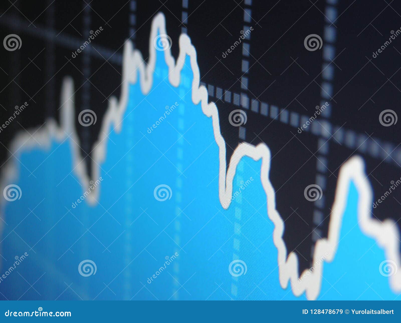 Background Image of a Business Graph on a Table.close Up Stock Image ...
