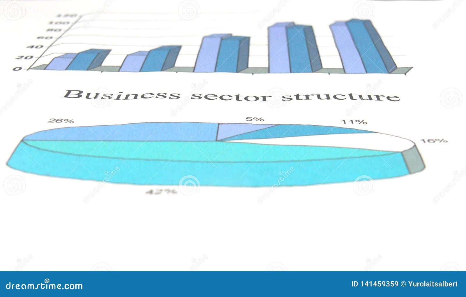 Background Image of a Business Graph on a Table.close Up Stock Image ...
