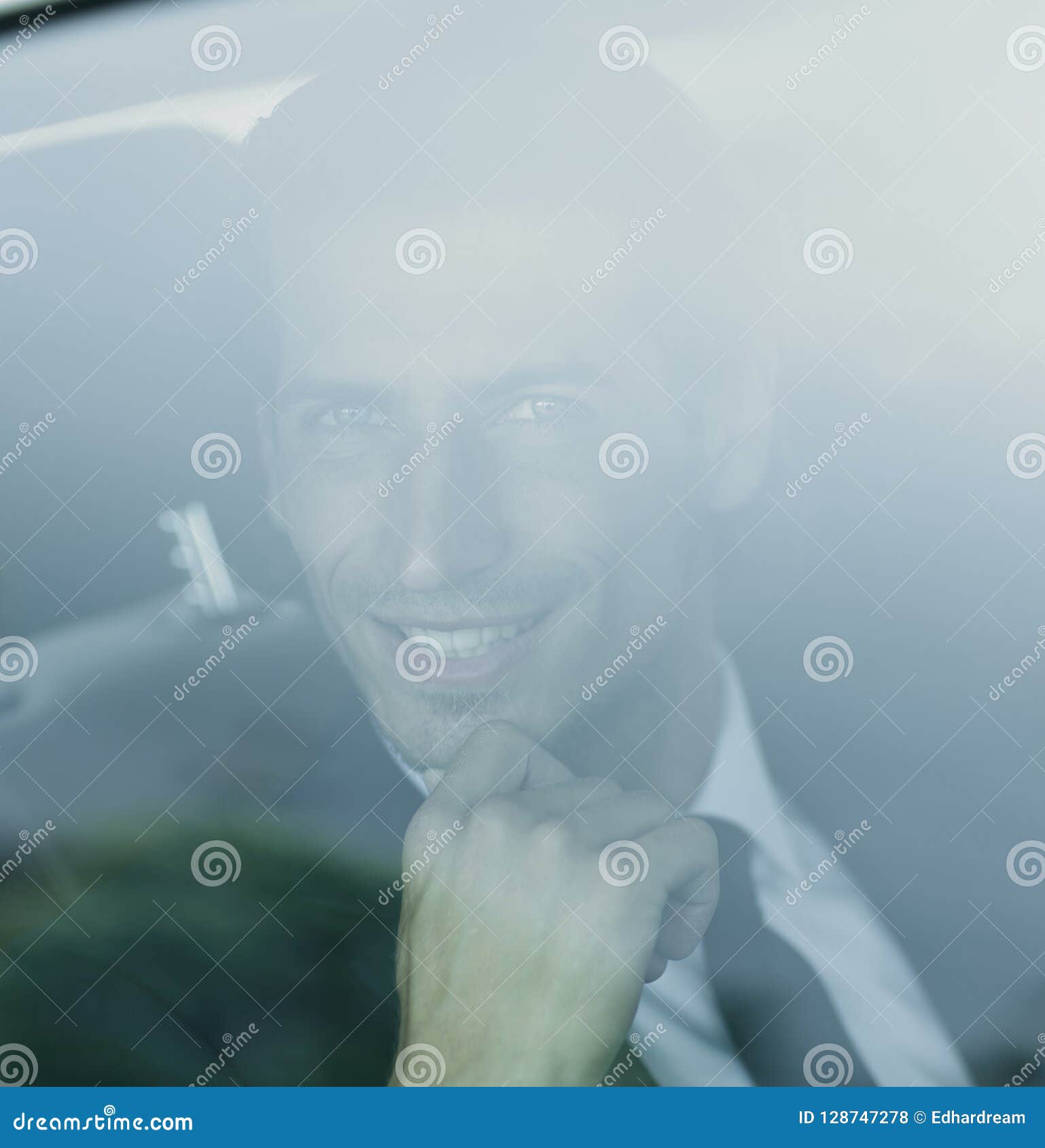Background Image of the Businessman in the Car Stock Photo - Image of ...