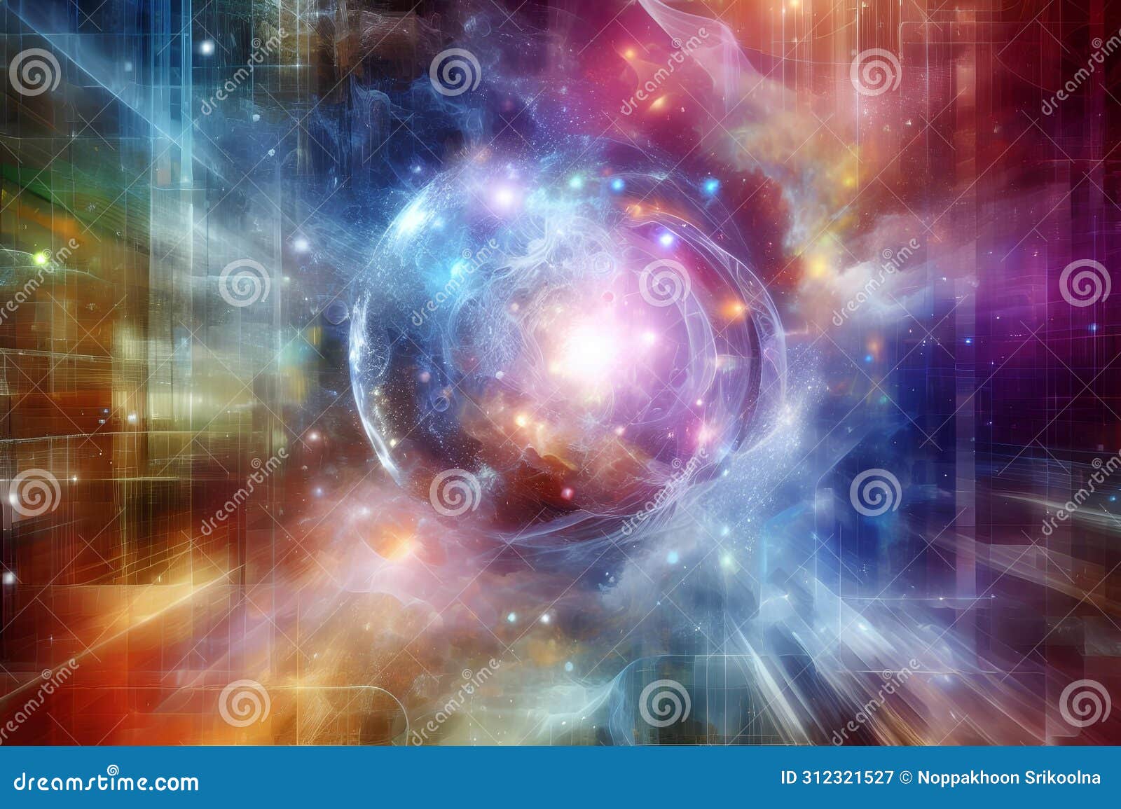 A Background Image of a Circular Core Emitting Energy Has an Effect ...