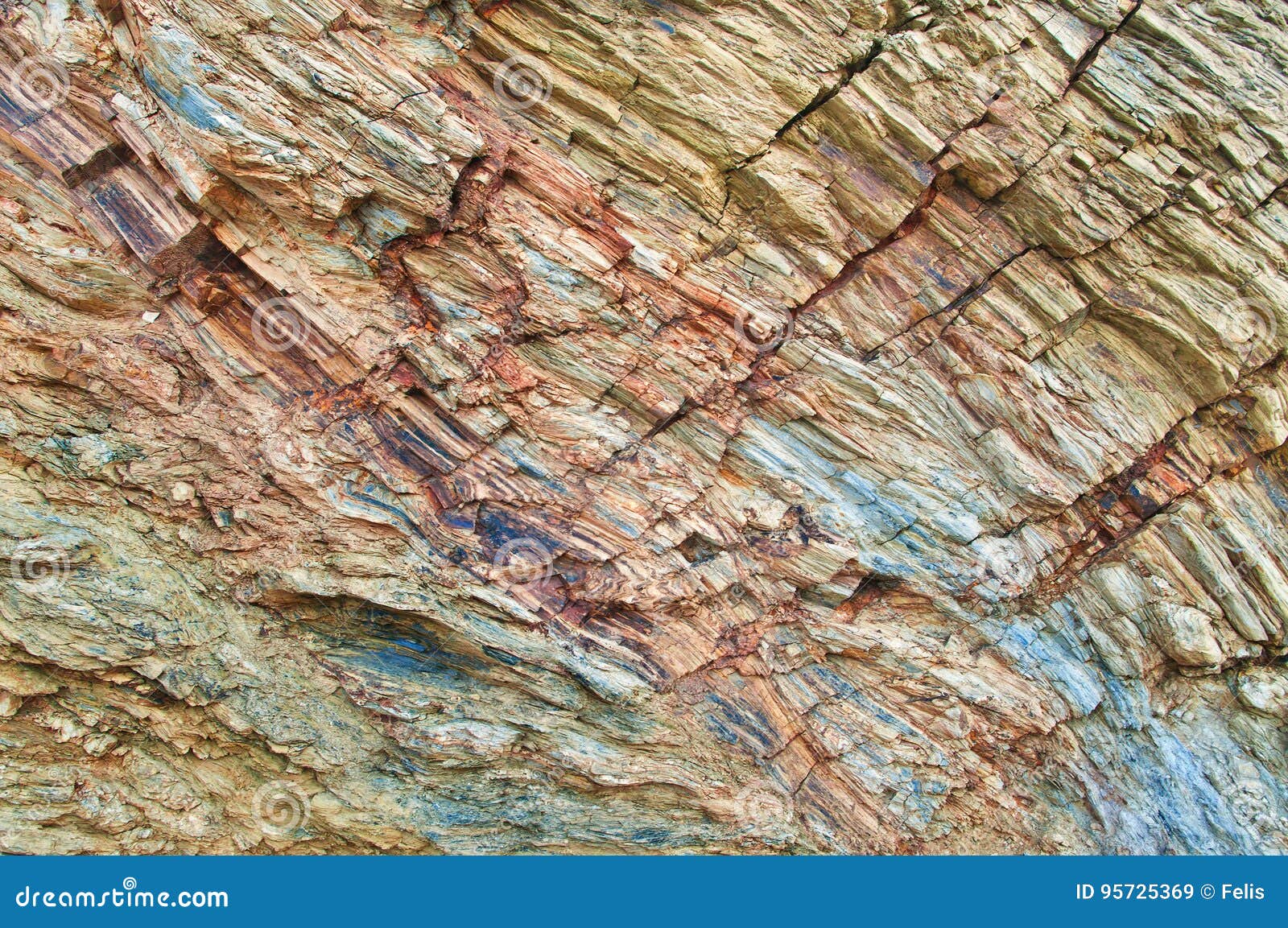 Background Image of Different Coloured Layers of Rock Stock Image ...