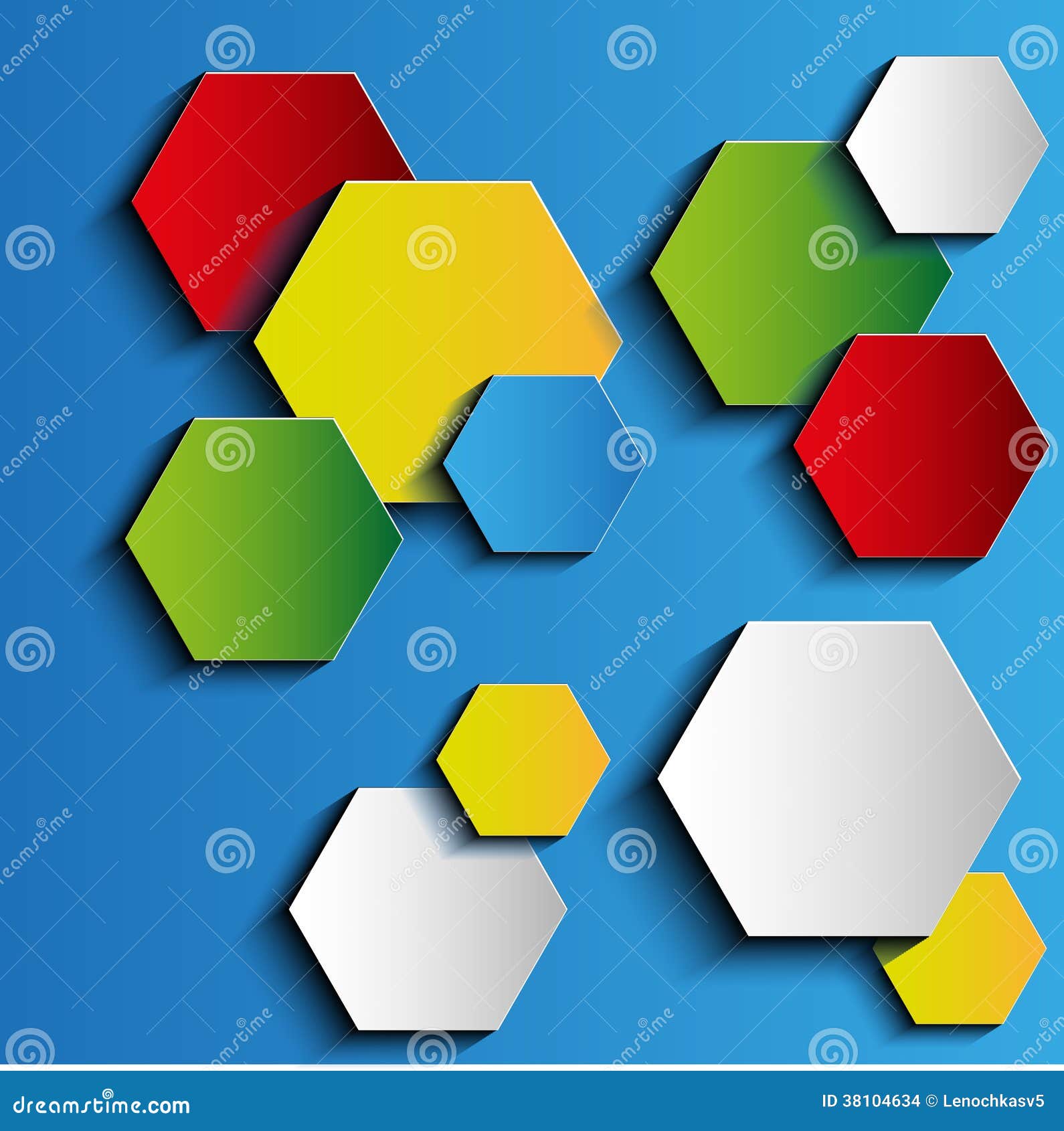 Background with the Image Falling Shapes Stock Illustration ...